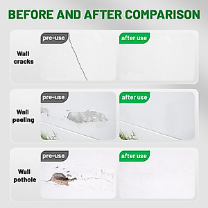 Drywall Repair Kit, 2 Pack Wall Mending Agent, Spackle Wall Repair Patch Kit with Scraper, Wall Surface Putty Repair Holes Fill and Quick Repair Crack for Home Wall by DOKLY