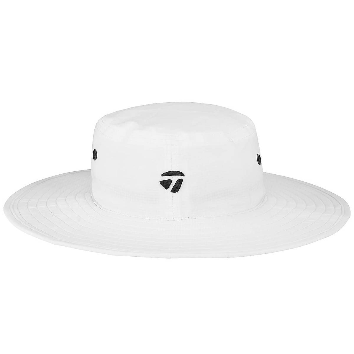 TaylorMade Golf Standard Eyelet Bucket Hat, White, Small/Medium