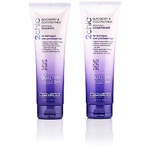 GIOVANNI COSMETICS - 2Chic Repairing Shampoo & Conditioner, 8.5 Fluid Ounce / 250 Milliliter - Dual Repairing Complex For Damaged Over-Processed Hair