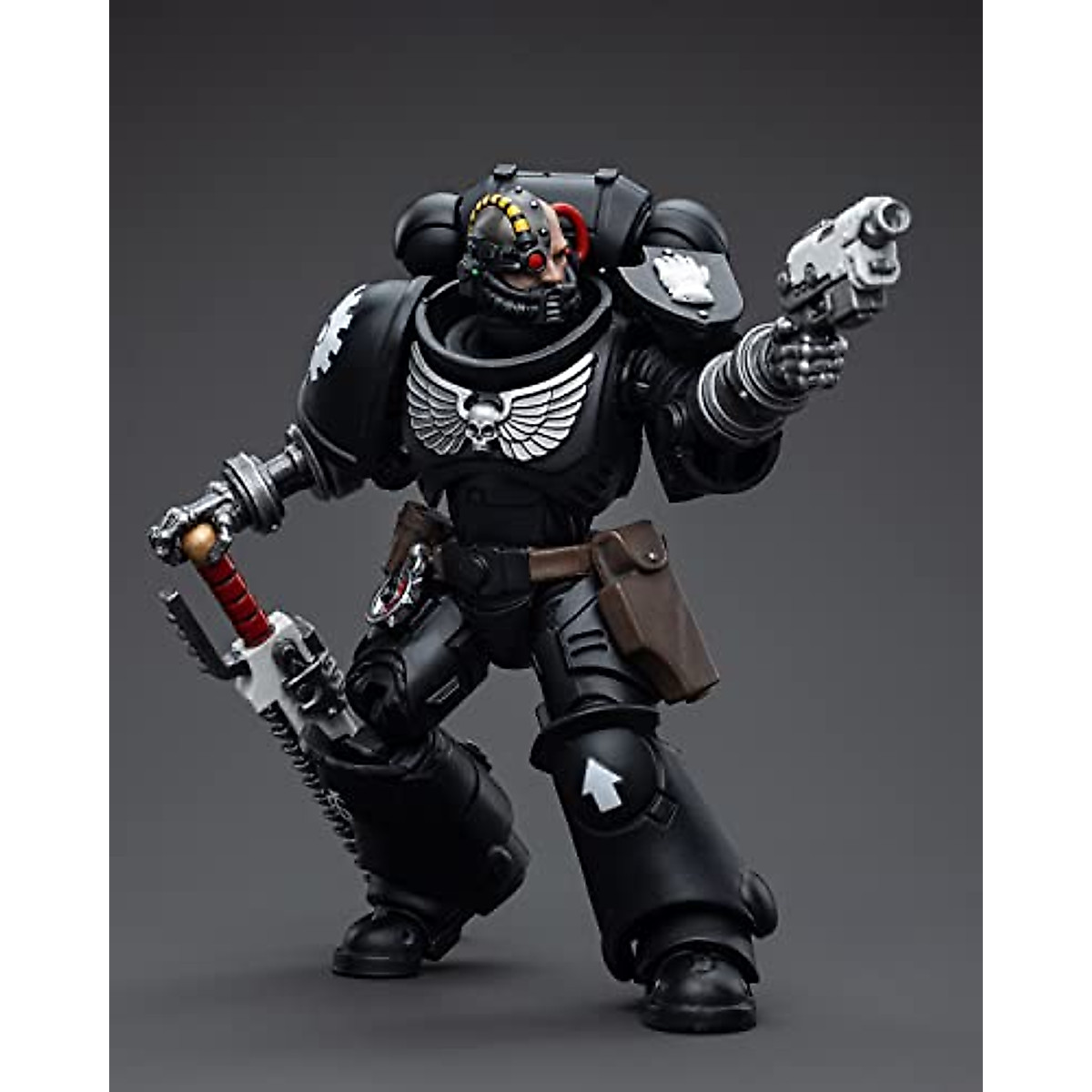 Pipigirl JoyToy Warhammer 40K Space Marine Genuine License 1/18 Soldier, Iron Hands Assault Intercessors, 4inch Models Space Marines Action Figures Kits (Brother Ignar)