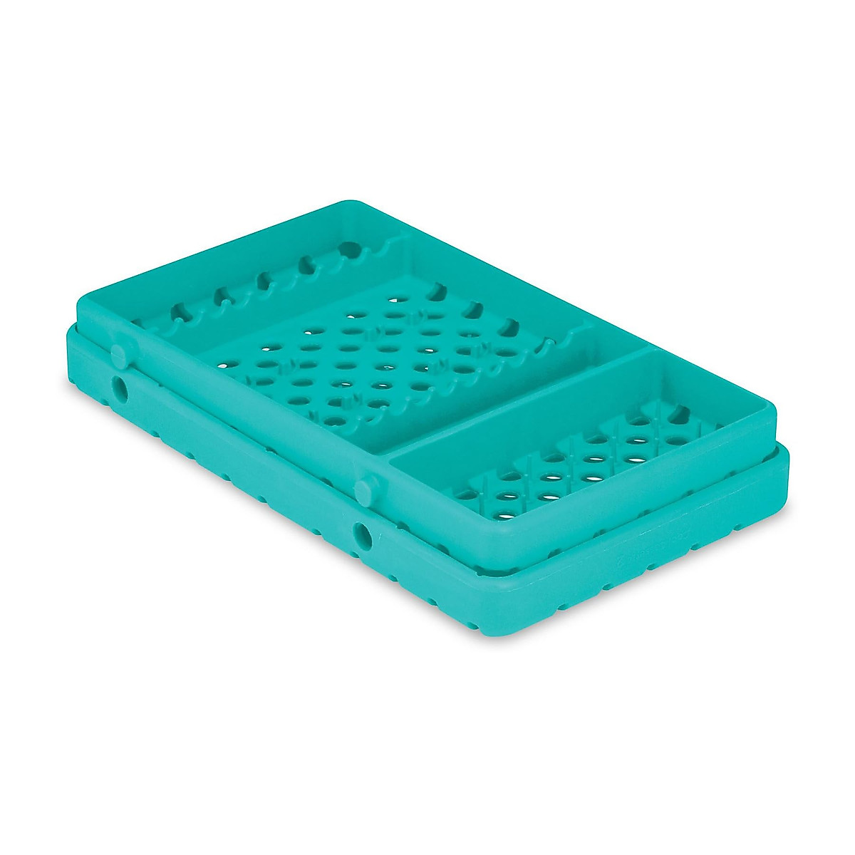 Practicon Cool Cassette 2 Silicone Autoclave Cassette for Dental Instruments, Size 10XL Instrument Tray, Green