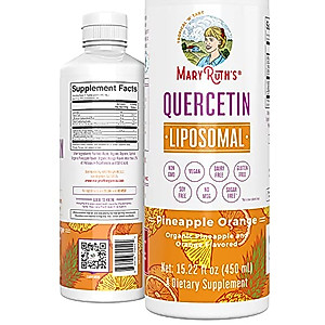Quercetin | Sugar Free | Liquid Quercetin 500mg Immune Support for Adults | Inflammation Support Supplement | Immune Defense | Cellular Health | Vegan | Non-GMO | Gluten Free | 15.22 Fl Oz