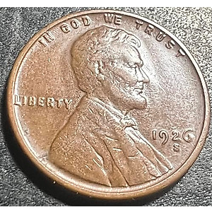 1926 S Lincoln Wheat Penny Cent Condition Fine