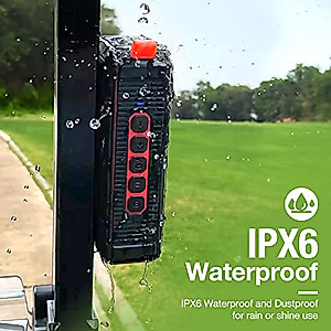 Pro Portable Magnetic Bluetooth Golf Speaker Wireless Waterproof IPX6/Shockproof 3rd Generation Magnetic Golf Speakers for Golf Cart 20Hour Playtime Golf Accessories Golf Gifts(TWS & SD Card function)
