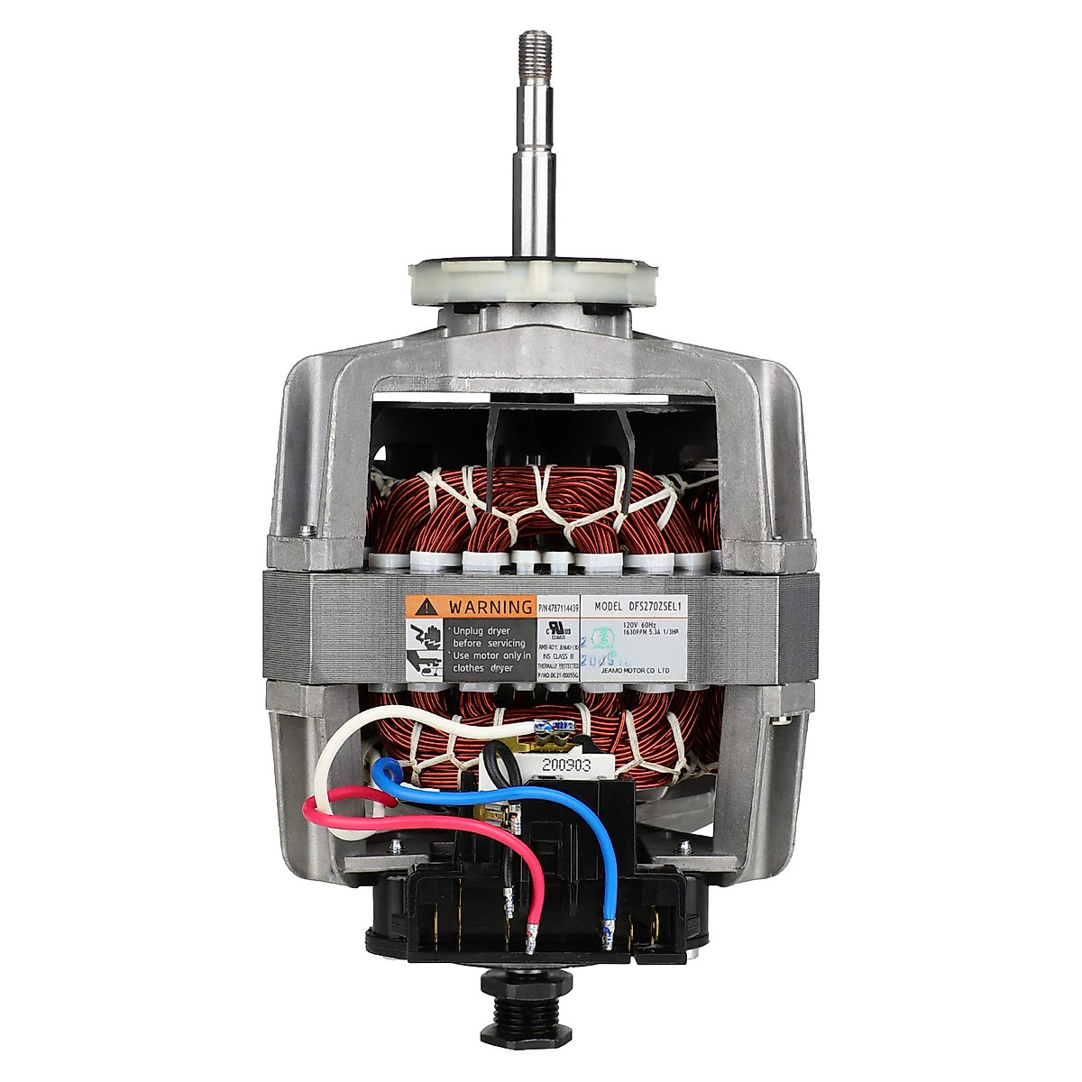 Lapert Dryer Motor Compatible with samsung DV42H5200EP/A3 DV42H5200EW/A3 DV42H5200GF/A3 DV42H5200GP/A3 DV42H5200GW/A3 DV42H5400GF/A3 DV42H5400EF/A3 DV42H5400EW/A3 DV42H5400GW/A3 DV42H5600EP/A3 Dryer