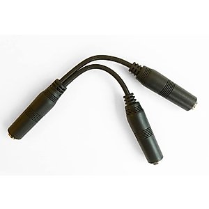 Silverline Y Cable Drum Splitters Compatible with Alesis V-Drums - Stereo TRS Female to 2X Mono TS Female