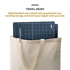 POWERTEC 61001 Cutting Mat with Grid, 12" x 18" x 3mm for Arts and Crafts Woodworking