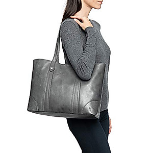 Frye womens Melissa Shopper Tote Bag, Carbon, One Size US