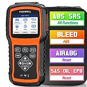 FOXWELL NT630 Plus OBD2 Scanner with ABS Auto Bleed ABS SRS/Airbag OBD2 Car Diagnostic Tool Full ABS/SRS Function, ABS Code Reader with SAS/Oil/EPB/Airbag Light Reset Bidirectional Scan Tool