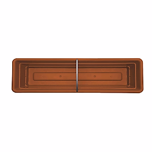 Bloem Dura Cotta Window Box Planter: 30" - Terra Cotta - Large Box with Tray, Weatherproof Resin Box, Removable Tray for Indoor & Outdoor Use, Gardening, 4 Gallon Capacity