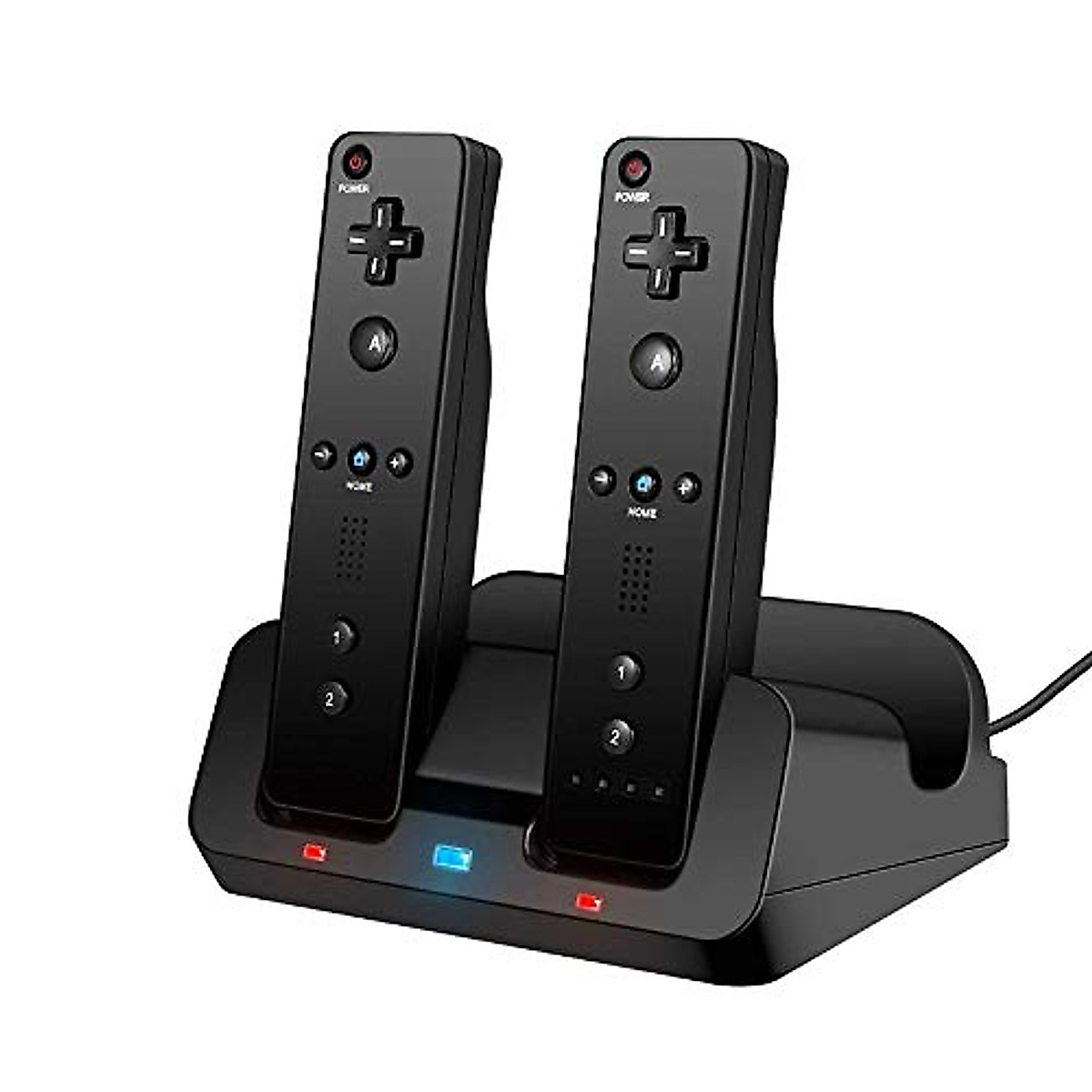 eLUUGIE 3 in 1 Charger Dock Charging Station Base for Wii U Gamepad Charger Stand wii u Gamepad Charger Cradle WII U Gamepad Power Stand wii u Charging Dock