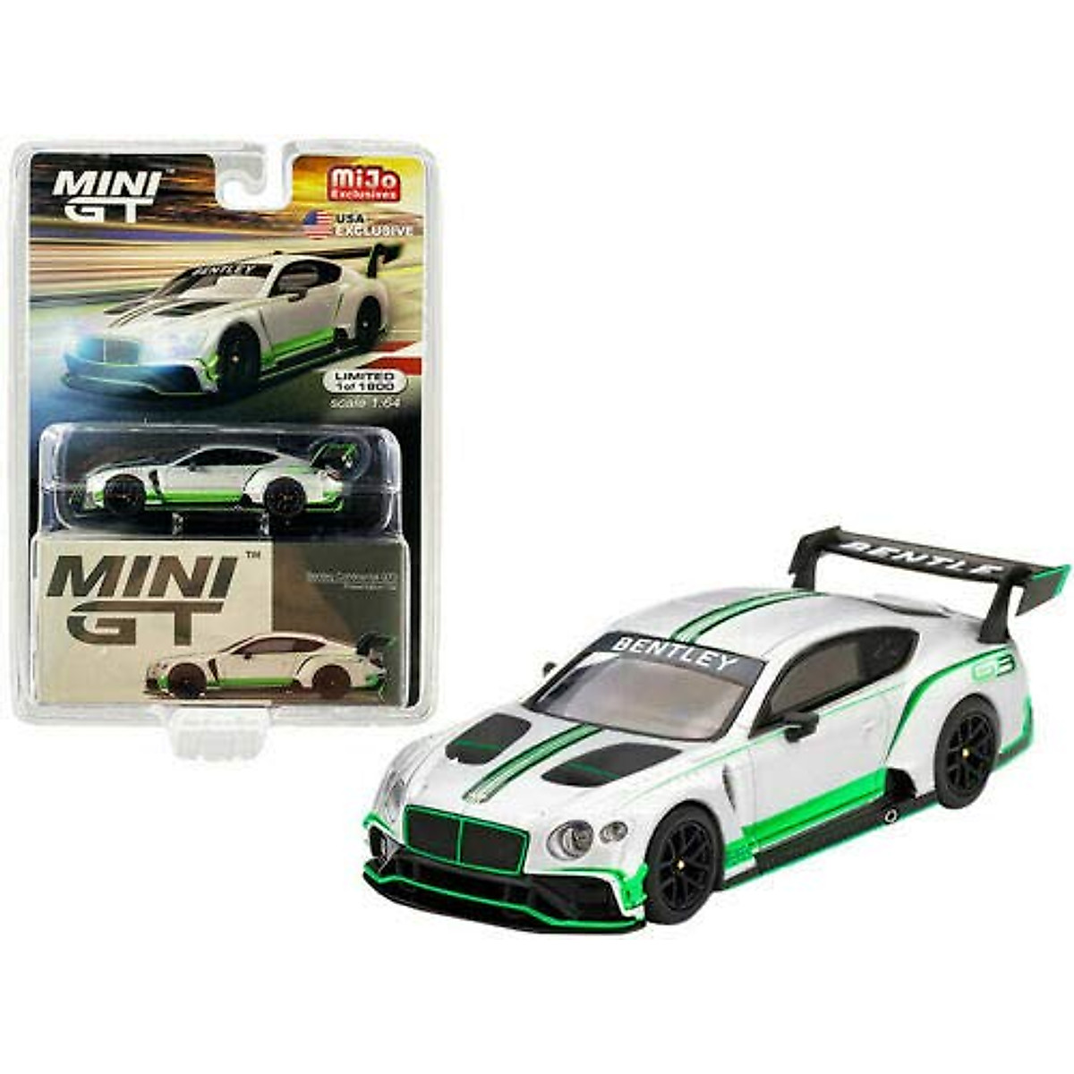 MINI GT MIJO Exclusive Bentley Continental GT3 Presentation Car