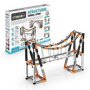 Engino- STEM Toys, Buildings & Bridges, Construction Toys for Kids 9+, Educational Toys, Gifts for Boys & Girls (9 Model Options), STEM Kit for Learning