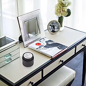 4 Pack 2 oz Black Glass Cream Jar,Empty Frosted Sample Jar Pot with Plastic Lids,Inner Liner Travel Storage Jar Container for Lotion, Eyeshadow,Moisturiser,gel