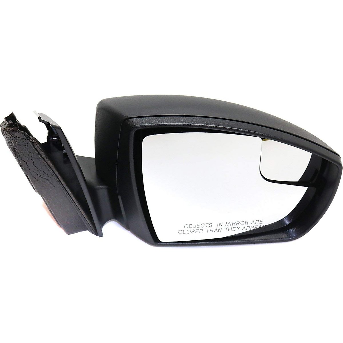 Kool Vue Passenger Side Power Non-Heated Mirror for Ford Focus 2012-2014 With Spotter Glass; Without Signal Light & Puddle Lamp Textured Sedan