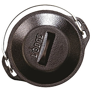 Lodge Cookware Cover, Cast Iron, 5 inch, Black