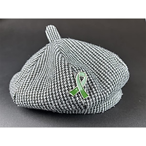 Mental Health Awareness Pin 50 Pcs Green Ribbon Pins Liver Cancer Cerebral Palsy Organ Donation Awareness Products