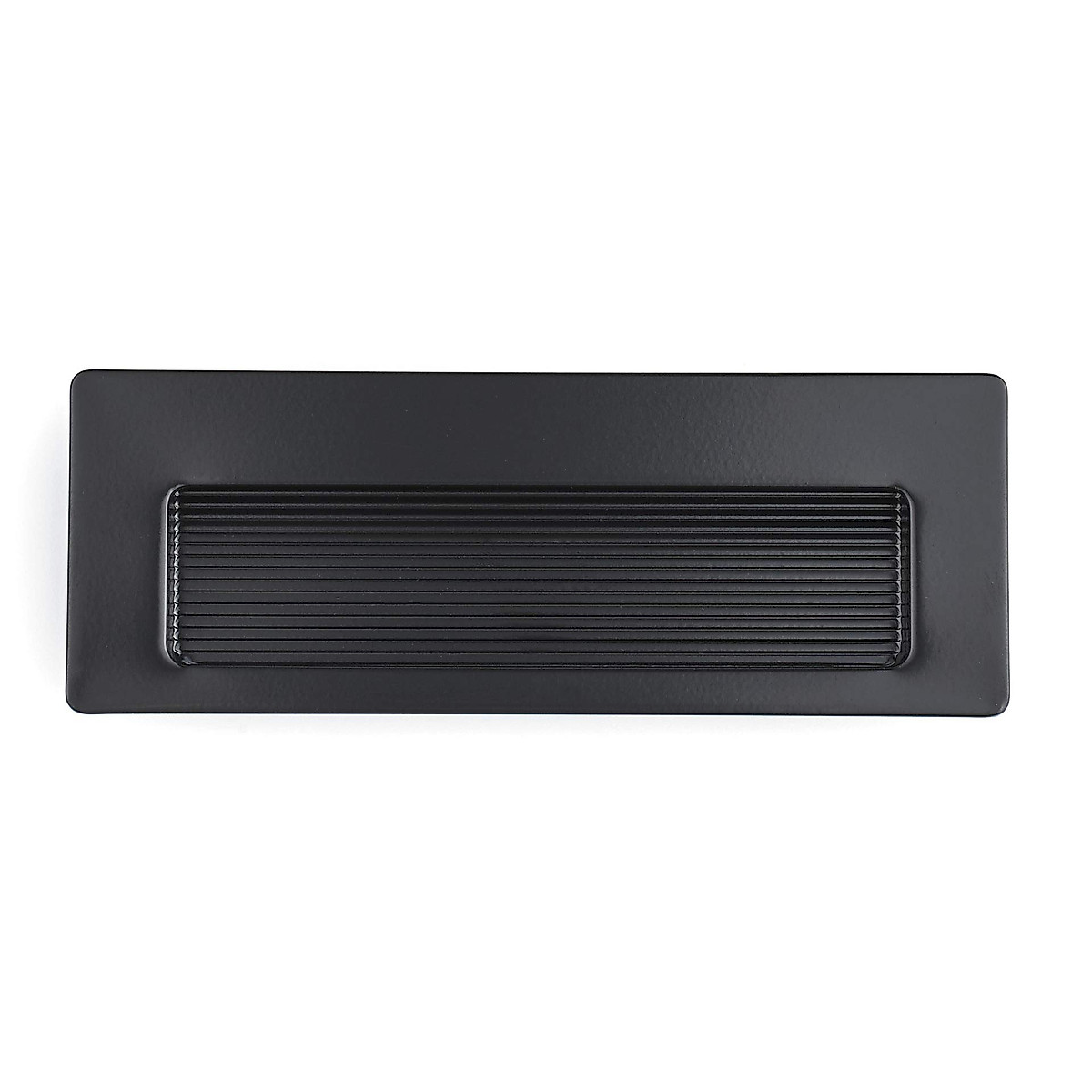 Richelieu Hardware 686900 4 1/2-inch (114 mm) x 1 5/8-inch (41 mm) Matte Black Modern Recessed Cabinet and Drawer Pull Handle for Kitchen, Bathroom, and Furniture
