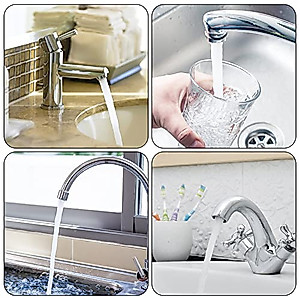 6 Pieces M18.5 Buffer Faucet Aerator+2 Pieces Faucet Aerator Key Removal Wrench, Water Saving Flow Restrictor Set Replacement Part Kitchen Cache Aerators Bathroom Sink Aerator