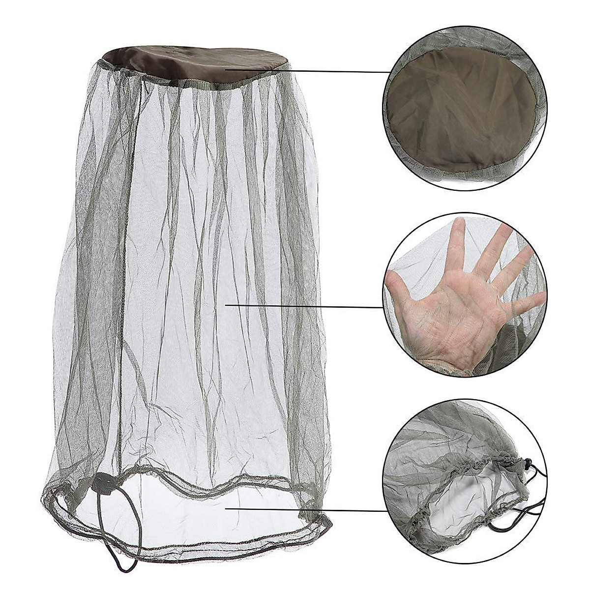 2 Mosquito Head Net with Carry Bag