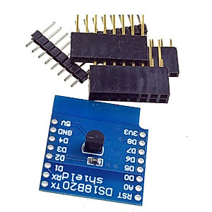 DS18B20 Temperature Sensor Shield for Wemos D1 Mini Wemos D1 Mini WiFi Extension Board Compatible for Arduino OTA