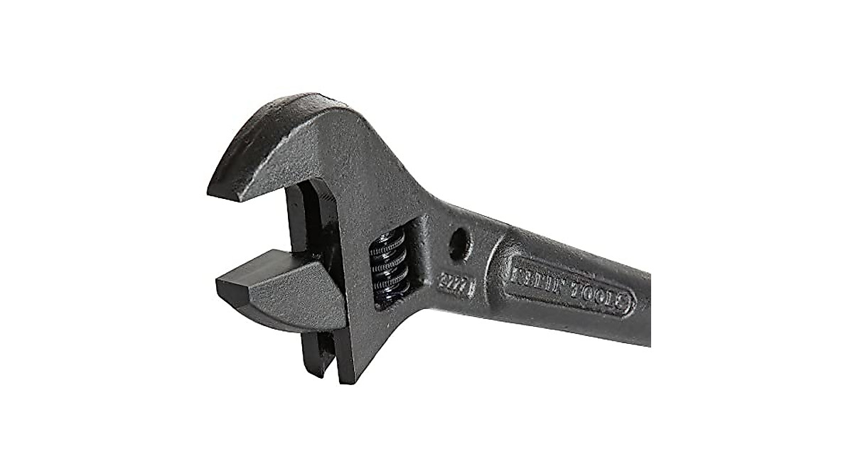 Klein Tools 10-Inch Adjustable Wrench for Heavy Nuts