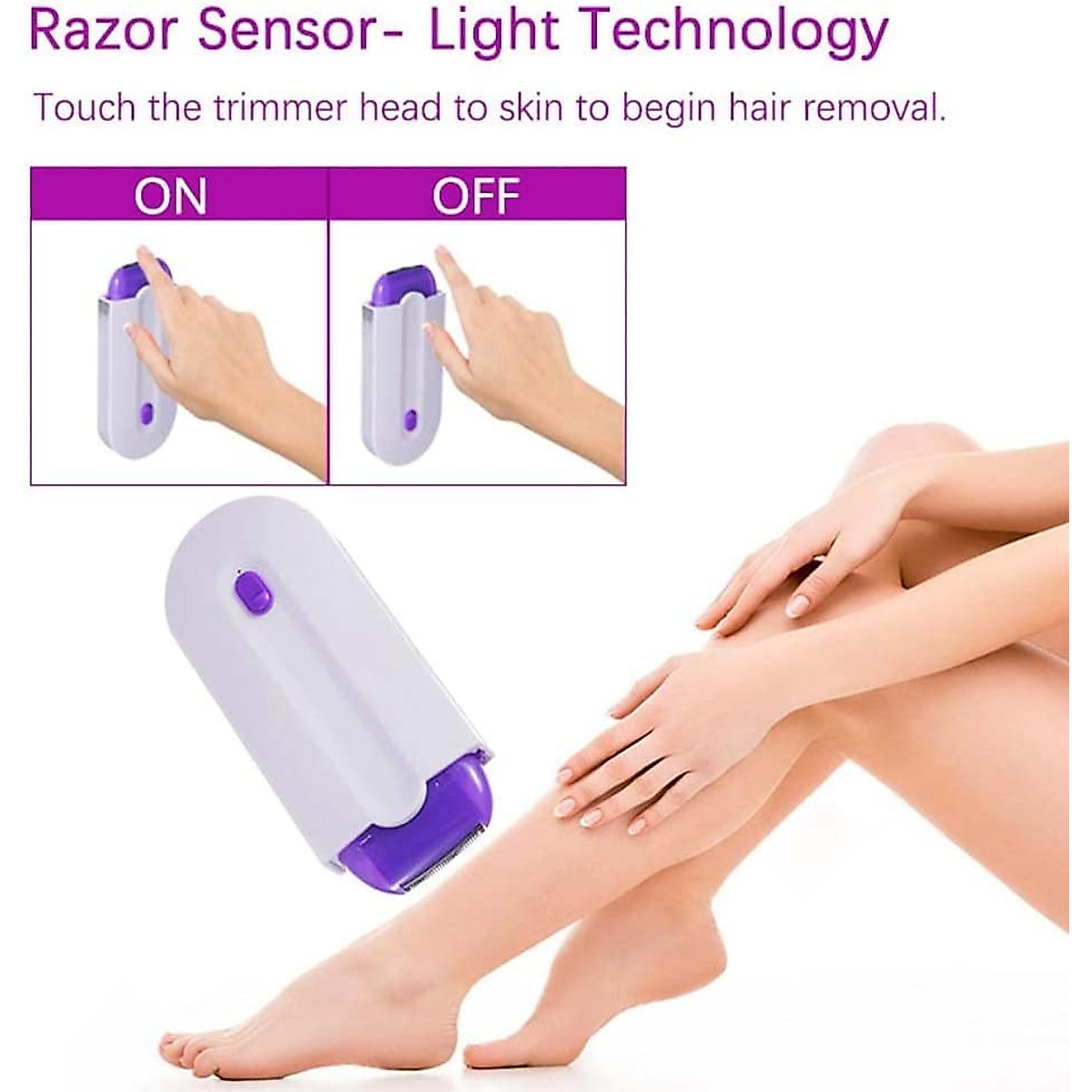 Focusothing Silky Smooth Hair Eraser,Laser Lhaver for Women, Painless Hair Removal,Light Technology Hair Remove,Silky Smooth Hair Eraser Laser,Apply to Any Part of The Body (1*Epilators)