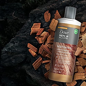 Dove Men+Care Body Wash For Fresh, Healthy-Feeling Skin Sandalwood + Cardamom Oil Cleanser That Effectively Washes Away Bacteria While Nourishing Your Skin 18 oz 4 Count