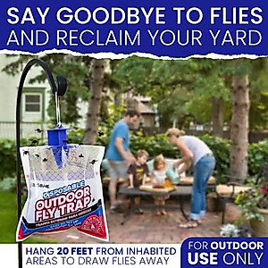 Fly Traps Outdoor Fly Traps. 2 Natural Pre-Baited Fly Bags . Fly Trap Bag Fly Catchers Outdoors. Stable Horse Ranch Fly Trap. Disposable Fly Traps Outdoor Hanging Fly Killer