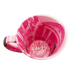 Mid-South Products Elvis Mug - 12 oz - Latte Pink with Guitars