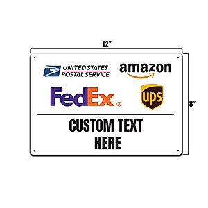 Customized Sign Personalized Signs for Business, Home Décor, or Delivery 12-Inch by 8-Inch (Delivery Sign)