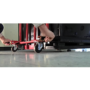 Anderson Gun Safe Dolly 1600 Lbs. Capacity / Heavy Duty Steel / 3 inch casters / Retractable Ratchet Straps / Padded Frame / Made in The USA