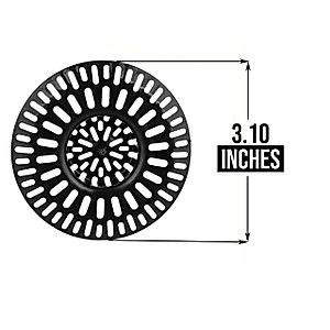 Plastic Hair Stopper Basket for Bathroom Tub - Kitchen Sink Cover Drain Catcher Trap for Shower Bathtub