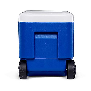 Igloo 38 Quart Wheelie Cooler,blue (22.875”L X 12.875”W X 15.875”H)