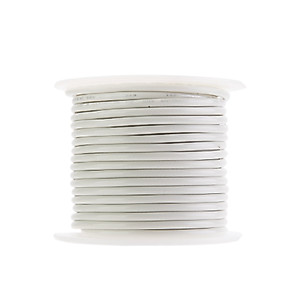 Remington Industries 12STRWHITHHN100 12 AWG Gauge Stranded THHN Building Wire, 600V, 100' Length, White