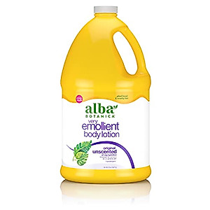Alba Botanica Very Emollient Body Unscented Lotion, 128 Ounce