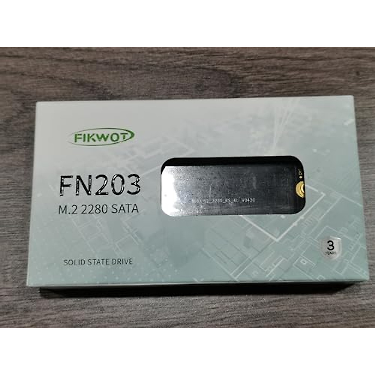 Fikwot FN203 M.2 SATA SSD - SLC Cache 3D NAND TLC SATA III 6Gb/s M.2 2280 NGFF Internal Solid State Drive, Up to 550MB/s, Compatible with Ultrabooks, Tablet Computers and Mini PCs (512GB)