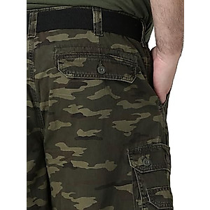 Lee Men's Big & Tall New Belted Wyoming Cargo Short, Combat Camo, 44