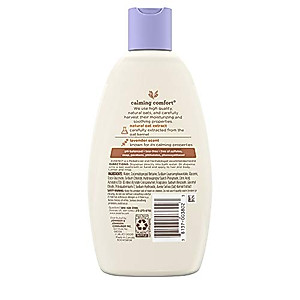 Aveeno Baby Calming Comfort Bath & Wash with Relaxing Lavender & Vanilla Scents & Natural Oat Extract, Hypoallergenic & Tear-Free Formula, Paraben-, Phthalate- & Soap-Free, 8 fl. Oz
