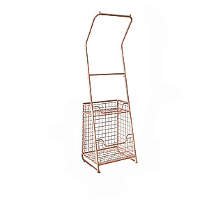 YASEZ Home Rack for Clothes Creative Bedroom Clothes Rack Corner Floor Hanger Capacity Storage Basket (Color : E, Size : As Shown)