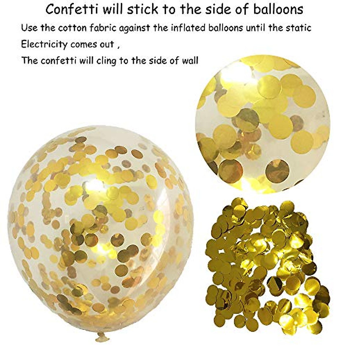 Royal Blue Gold Black Balloons- Confetti Balloons for Graduation Bachelor Men Birthday Anniversary Party Decorations D¨¦cor Supplies 12inch 50packs