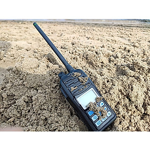 YDC Tech MR-36M Handheld Floating VHF Radio – Submersible, Backlit LCD Display, NOAA Weather, Memory Scan,