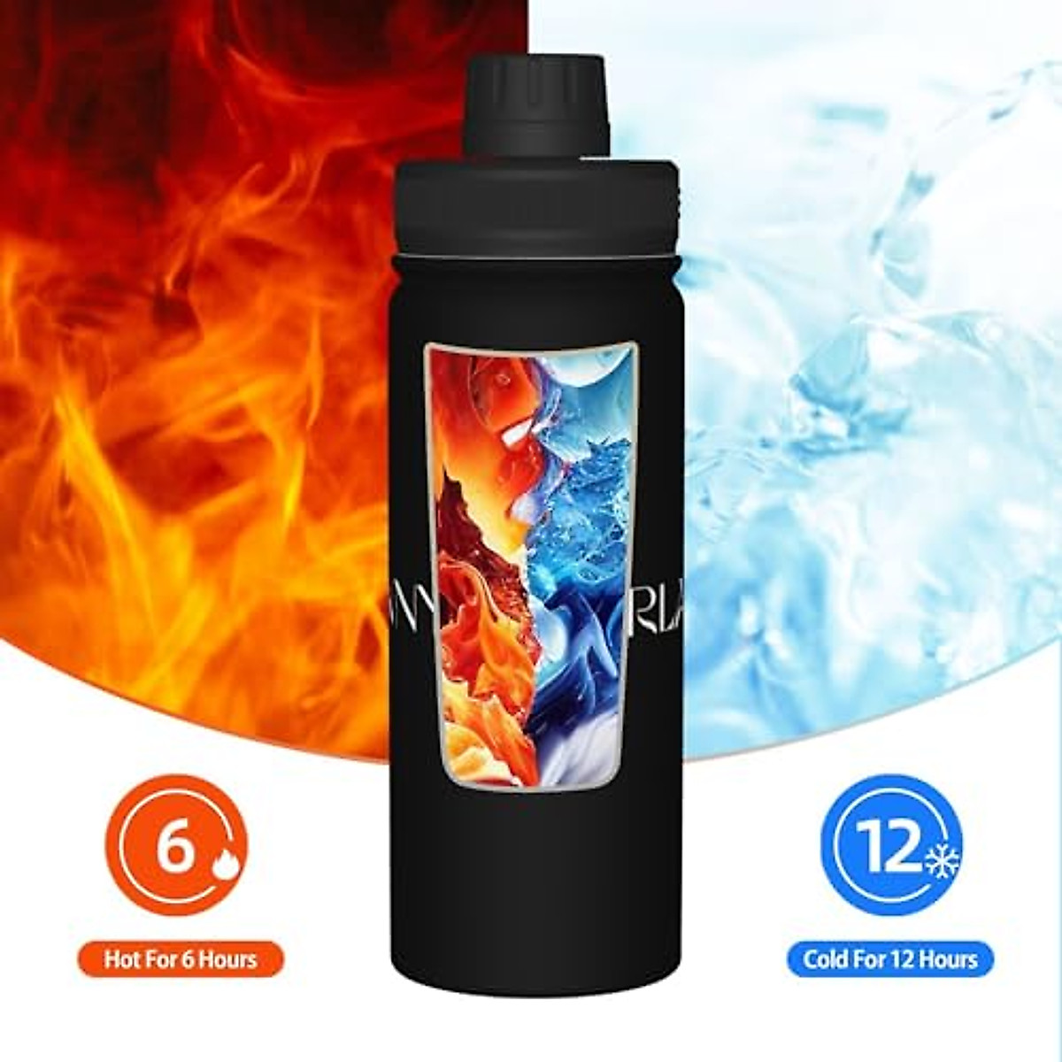 Eevikion Johnny Musics Orlando Stainless Steel Insulated Tumbler Sports Water Bottle Hot and Cold Travel Cup 18oz