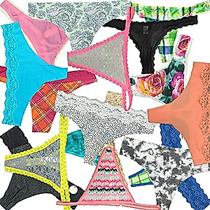 EMBEK Variety of Womens Underwear Pack T-back Thong Bikini Hipster Briefs Cotton Lace Panties (Small, 6 Pcs)