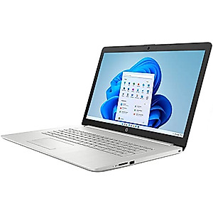 2022 Newest HP 17.3'' HD + IPS Display Business Laptop 11th Gen (Intel i3-1115G4 2-Core, 8GB RAM, 256GB SSD, Intel UHD, WiFi 5, Bluetooth 5.2, HD Webcam, HDMI, SD Card, Win 11 Home S-Mode) with Hub