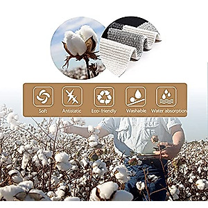 SEEKSEE Cotton Buffalo Plaid Rug 3'x 5' Black and White Hand Woven Checked Rug Washable Doormats Indoor Outdoor Rugs for Layered Front Door Mats, Porch, Kitchen, Farmhouse, Entryway