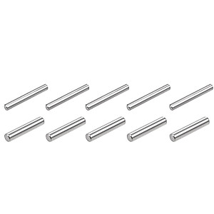 uxcell 5X 30mm and 6X 30mm Dowel Pin 304 Stainless Steel Cylindrical Shelf Support Pin for Connecting and Positioning, 20in 1 Set