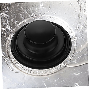 Uonlytech Sink Seal Cover Shower Clog Cover Bathtub Drain Sink Stopper Kitchen Bath Tub Drain Cover Kitchen Drain Bathroom Sink Stopper Sink Strainer Black