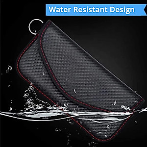 Cell Phone Faraday Bag, Sleeve, Pouch, Case, Holder, Device Shielding, RFID Signal Blocking, Key FOB Credit Card Anti Tracking/Spying GPS Black