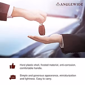 ANGLEWIDE Keyless Entry Remote Car Key Fob SHELL CASE 2pads Replacement for 10-17 for Buick for Chevy for GMC (FCC 5461A-01060512) 5 Buttons